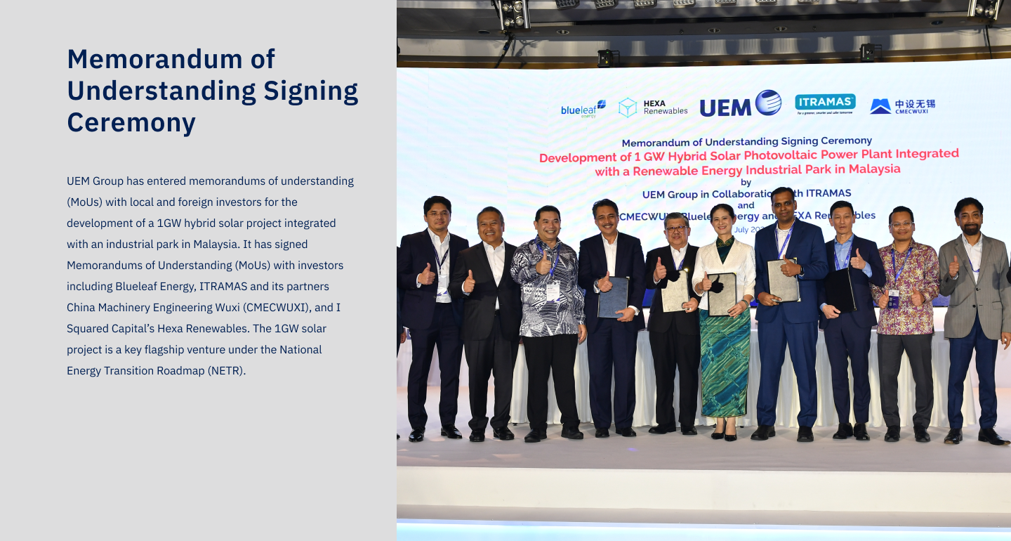 UEM Group Berhad - Green Industries